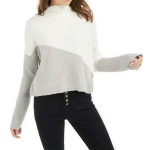 Planet Gold | Sweaters | Nwt Planet Gold Long Sleeve Two Tone Off White ...